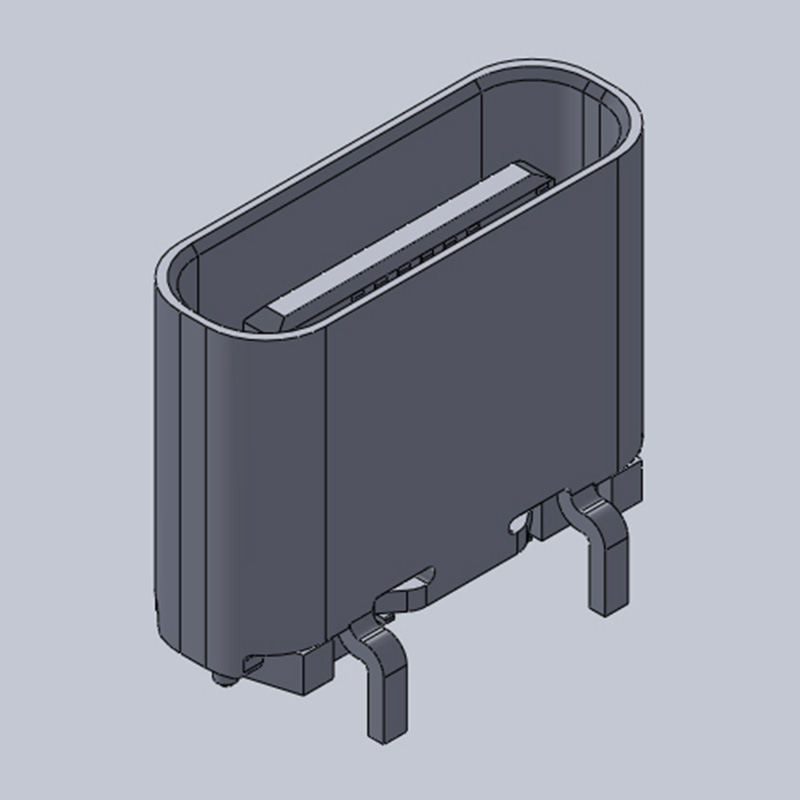 USB 2.0 Type-C female Connector, 16Pin Vertical, TYPE-CF-16S-01 ...