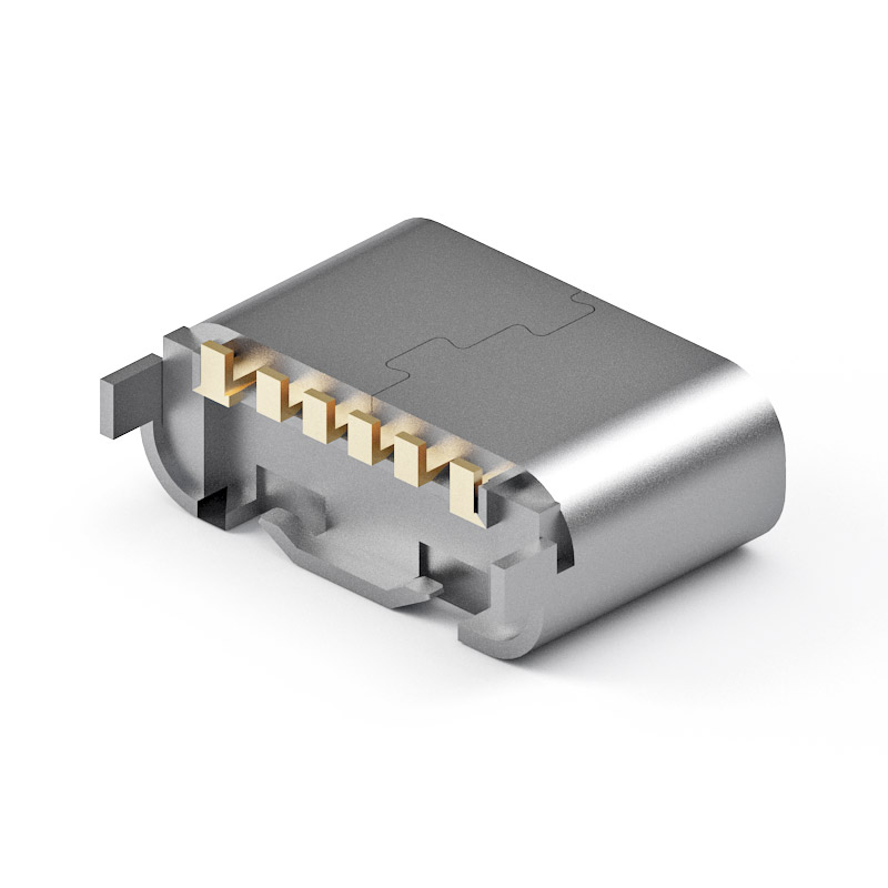 TYPE-CF-06S-03｜USB 2.0 Type-C 母座連接器 6Pin｜穩定傳輸首選