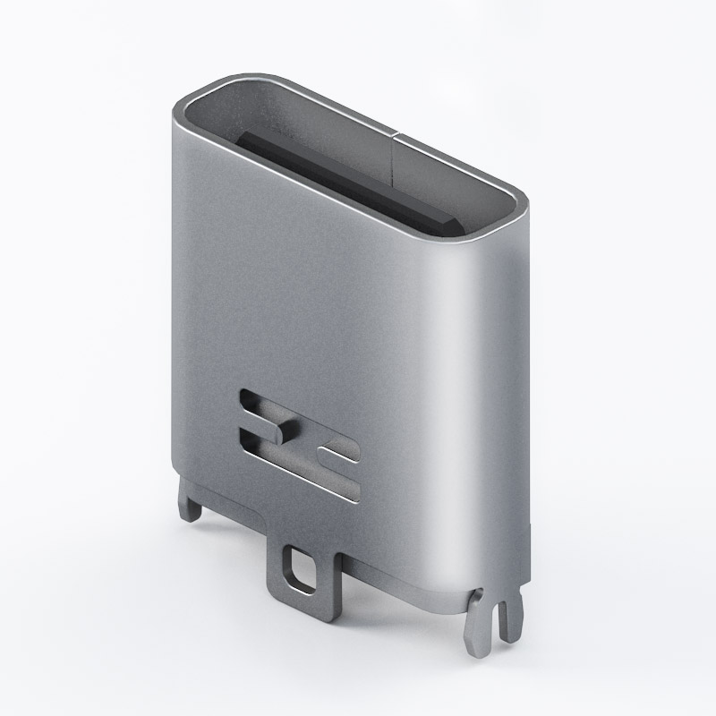 USB 2.0 Type-C 母連接器 6Pin 180度, TYPE-CF-06S-02 - 福軒科技股份有限公司