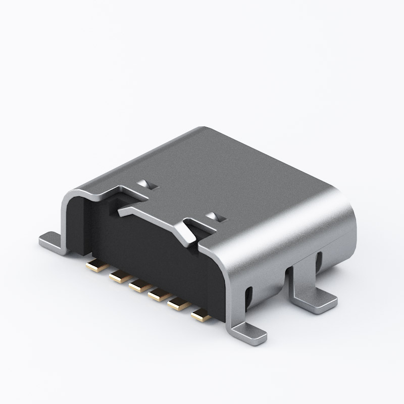 USB 2.0 Type-C female Connector, 6Pin, TYPE-CF-06R-01 - Fullglory ...