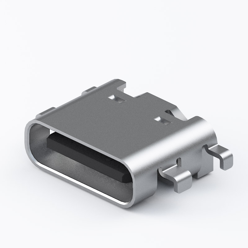 USB 2.0 Type-C female Connector, 6Pin, TYPE-CF-06RM-01 - Fullglory ...
