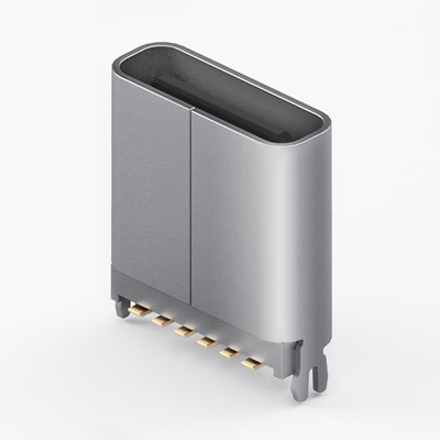 USB 2.0 Type-C female Connector, 6Pin Vertical, TYPE-CF-06S-02 ...