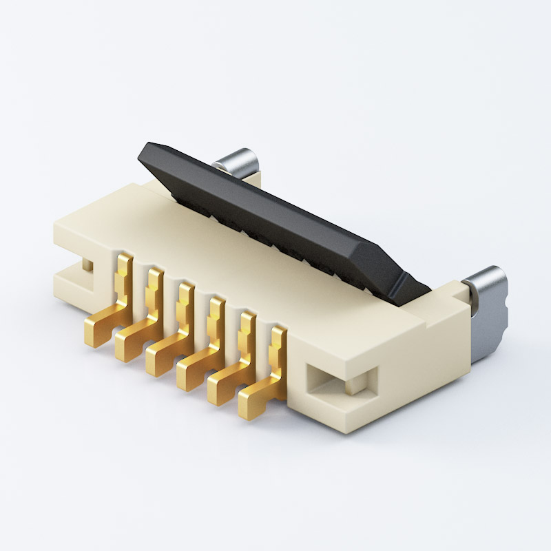 0.5 mm Pitch, 1.0 mm H Front-Flip Bottom-RA FPC Connector – High ...
