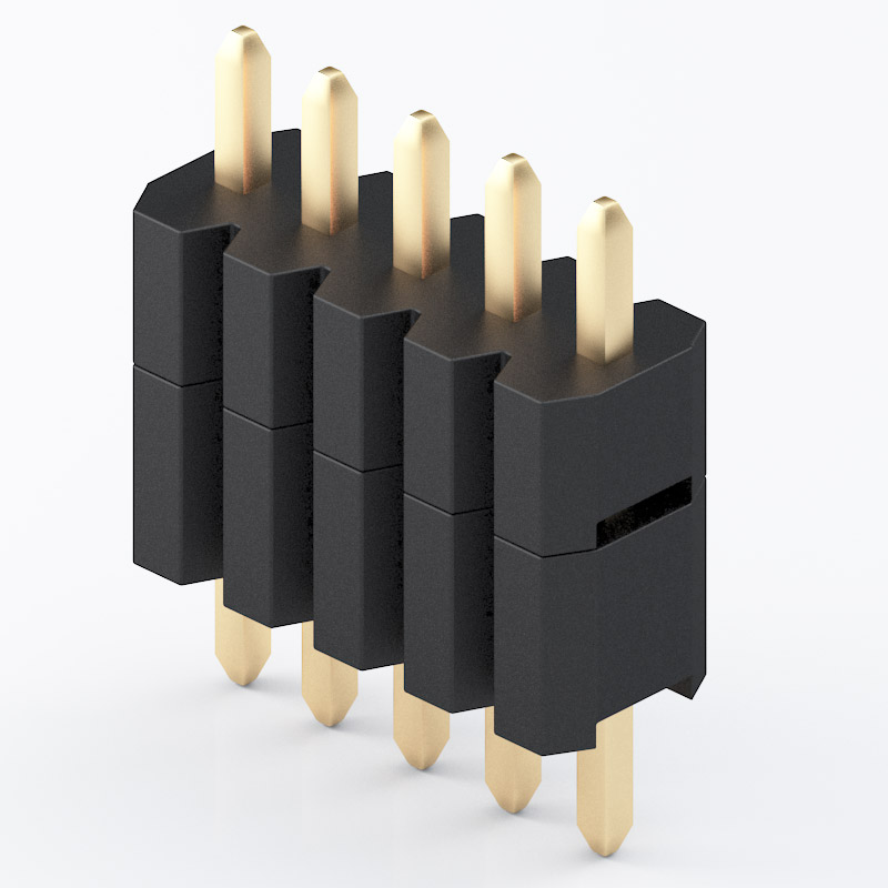 1.27 Pitch Single-Row DIP Vertical Pin Header H = 1.5 + 2.0 mm ...