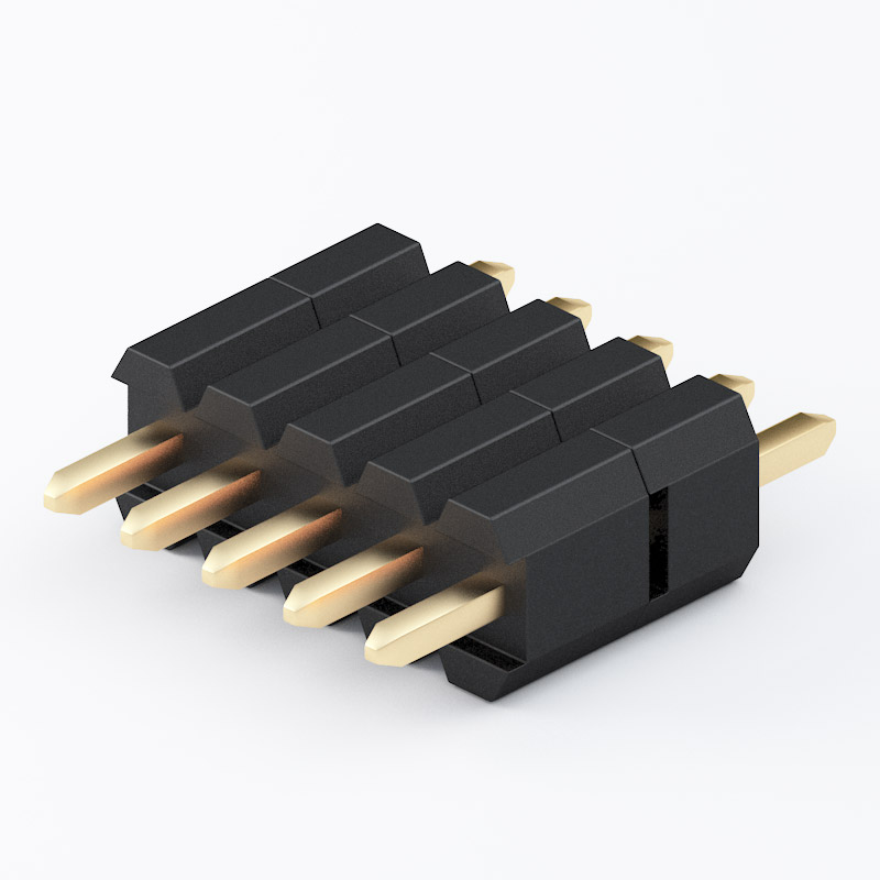 1.27 Pitch Single-Row DIP Vertical Pin Header H = 1.5 + 2.0 mm ...