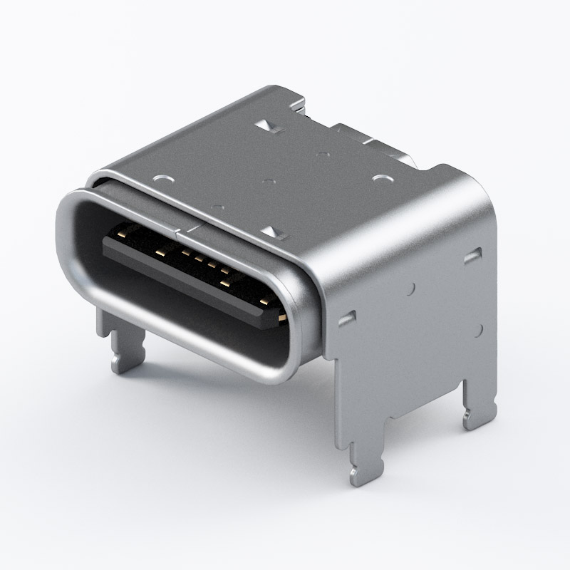 USB 2.0 Type-C Female Connector 16Pin High-Rise Type – SMT Board-Mount ...