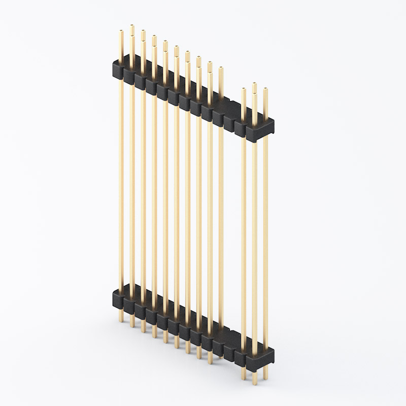 2.54 mm Pitch Dual-Row Dual Plastic DIP 180° Pin Header – Precision PCB ...