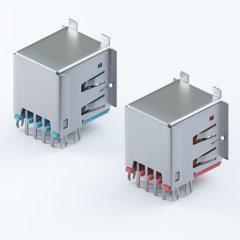 USB 2.0 Type-A Power Female 4Pin Dual-Deck Connector | Reliable PCB ...