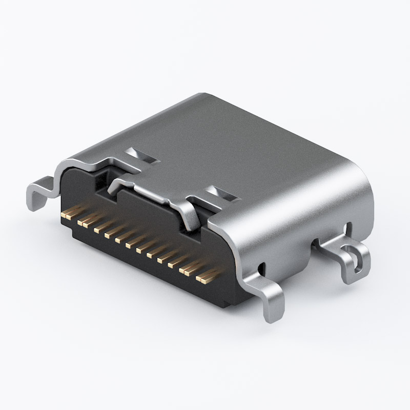 USB 2.0 Type-C Female Connector 16Pin Offset – SMT Board Mount ...