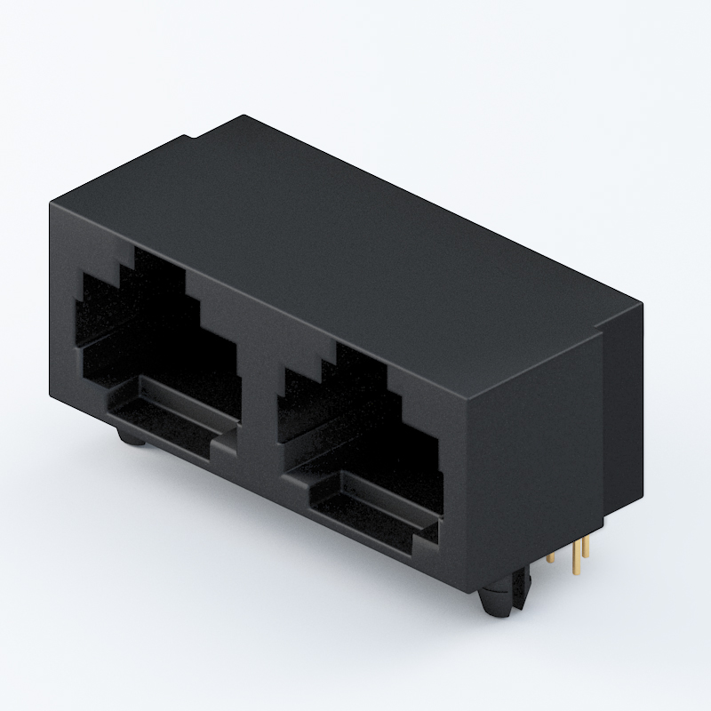 Unshielded RJ45 Jack Plastic Housing DIP Network Connector | Fullglory ...